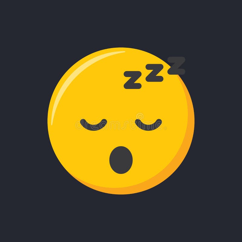 Emoji Icon. Sleepy Face Emoticon, Vector Illustration Stock Vector ...