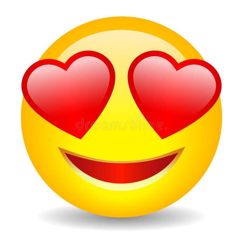 Emoji in Love Vector Cartoon Stock Vector - Illustration of hart ...