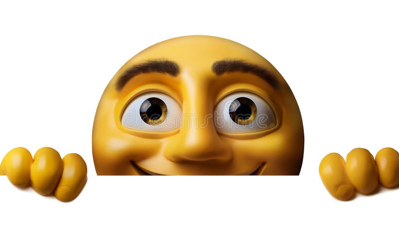 An Emoji Peeking Out from a Yellow Envelope, Symbolizing a Playful and ...