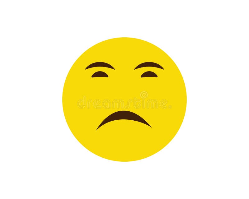 Emoji Sad Feeling with Realistic Face Expression Stock Vector ...