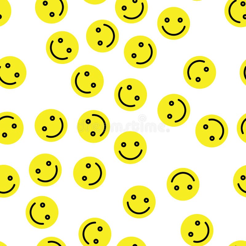 Emoji Seamless Pattern Background. Simple Yellow Emoticons. Vector ... Emoji Seamless Pattern Background. Simple Yellow Emoticons. Vector ...