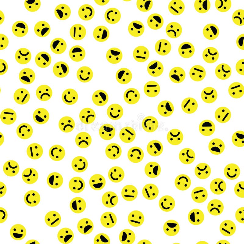 Emoji Seamless Pattern Background. Simple Yellow Emoticons. Vector ... Emoji Seamless Pattern Background. Simple Yellow Emoticons. Vector ...