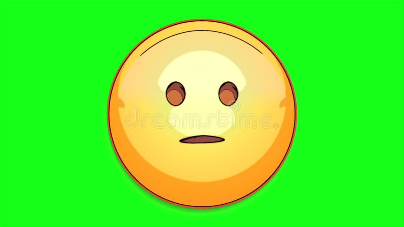 Emoji Sticker Comic Style Blushing Face with Hand Over Mouth Loop ...