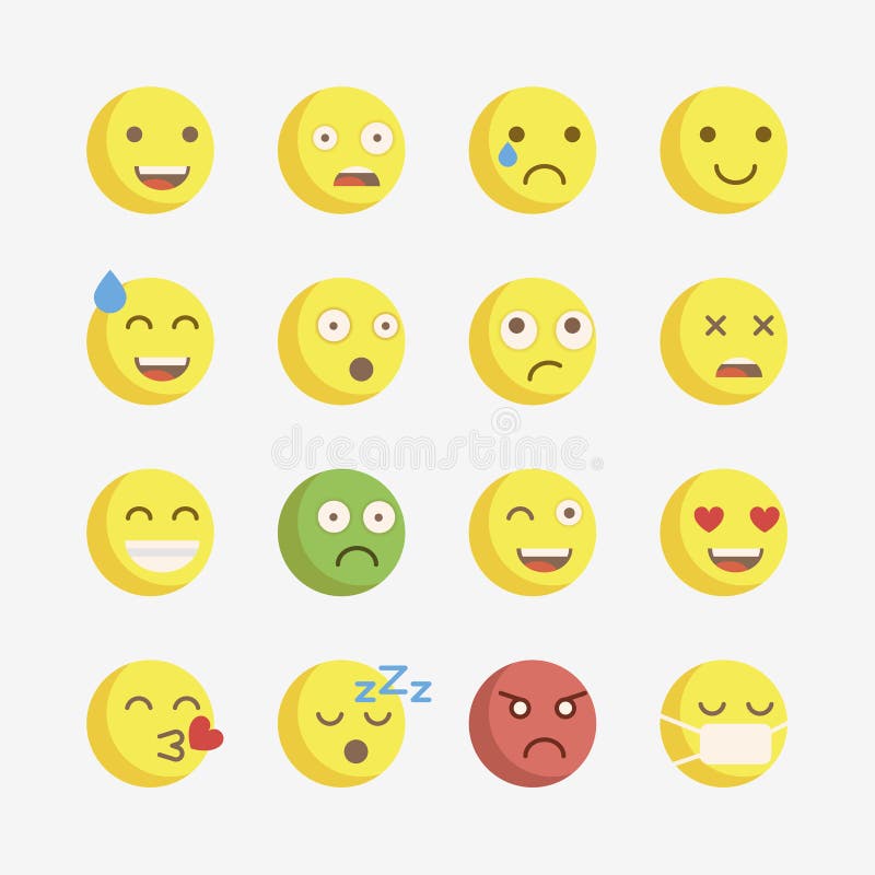 Emoji. Vector icons emoji stock vector. Illustration of flat - 115740904