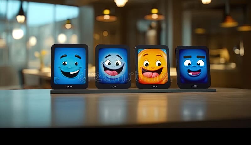 Emojis Around Mobile Phone, Smart Phone Messaging with Emoticons 3d ...