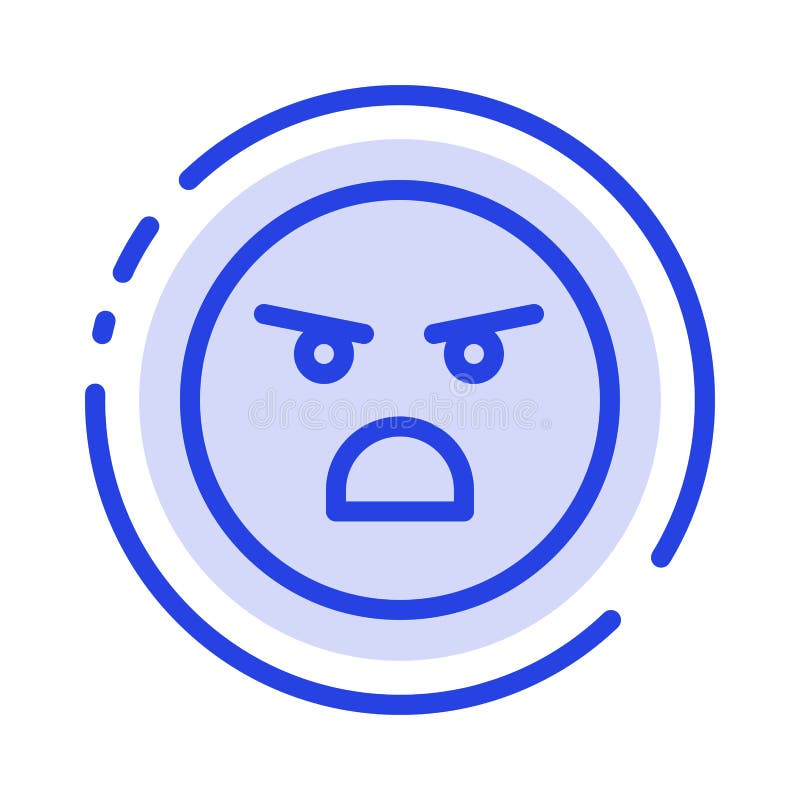 Emojis, Emotion, Feeling, Sad Abstract Flat Color Icon Template Stock ...