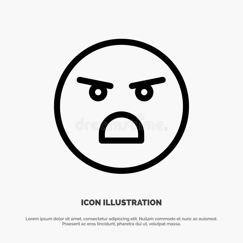 Emojis, Emotion, Faint, Feeling Line Icon Vector Stock Vector ...
