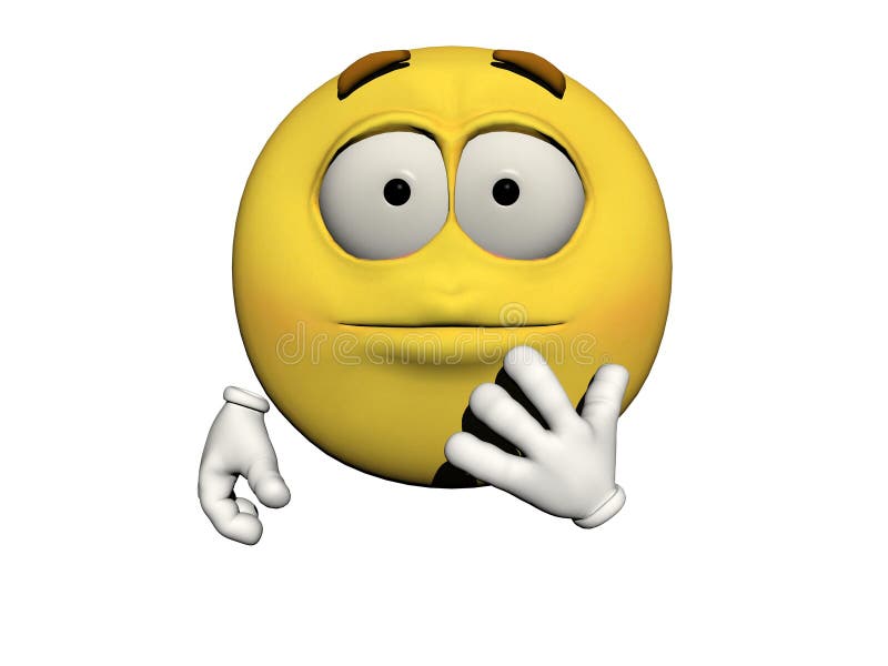 Emoticon überrascht stock abbildung. Illustration von augenbraue - 44099501