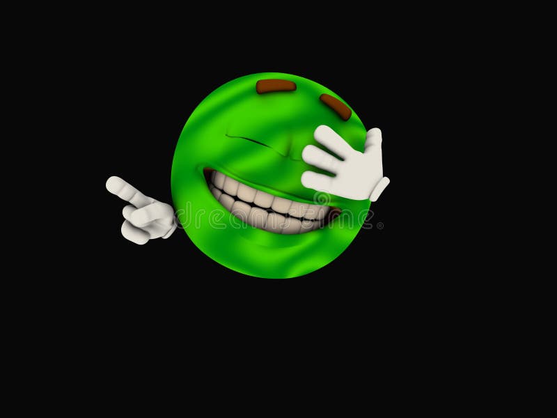 Smiley-Shaka Sign stock illustration. Illustration of expression - 8005837