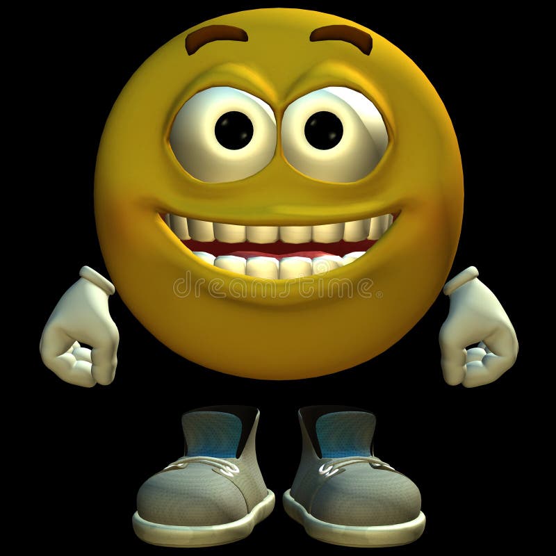 Emoticon 3D stock de ilustración. Ilustración de emoticonos - 12989792