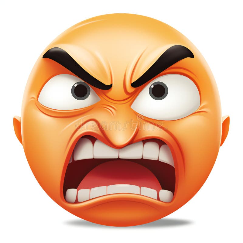 Angry Cartoon Character in a Dark Cloak Stock Illustration ...