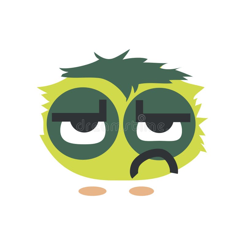 Emoticon Angry. Vector Illustration Decorative Design Stock Vector ...
