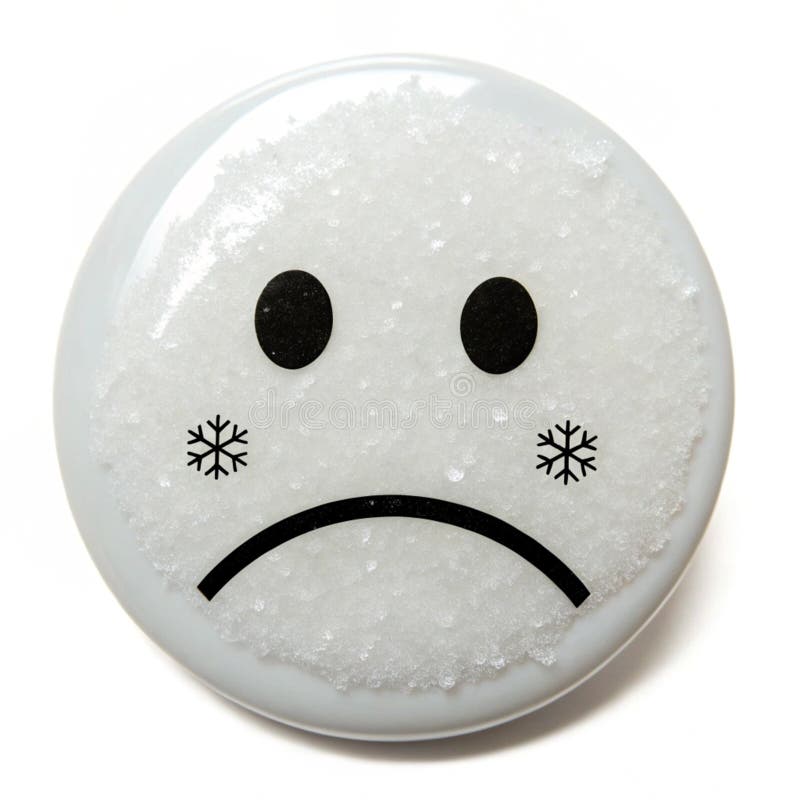 Cold Face Emoji. Emotion 3d Cartoon Icon. Yellow Round Emoticon Stock ...