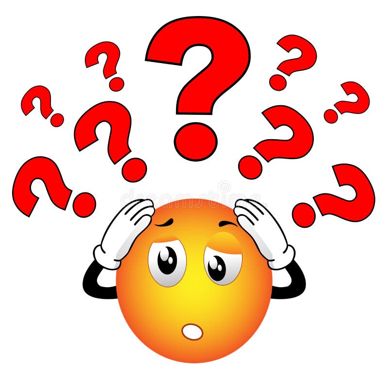 Emoticon De La Interrogación Stock de ilustración - Ilustración de ...