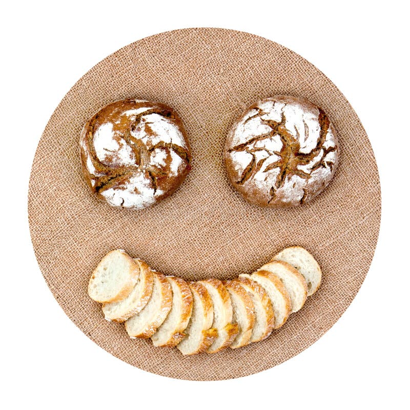 Emoticon Del Pan De La Dieta Foto de archivo - Imagen de dieta, comer ...