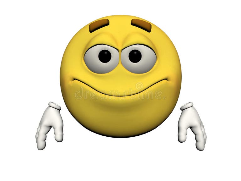 Emoticon embarrassed stock illustration. Illustration of eyebrow - 44099521