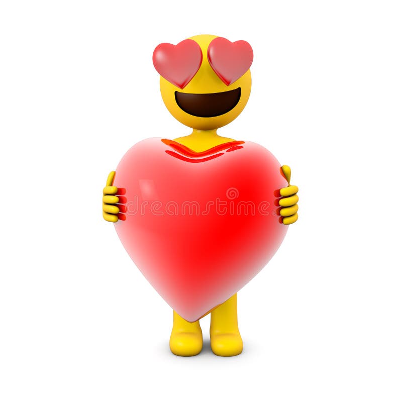 Emoticon en amor stock de ilustración. Ilustración de amor - 116712987