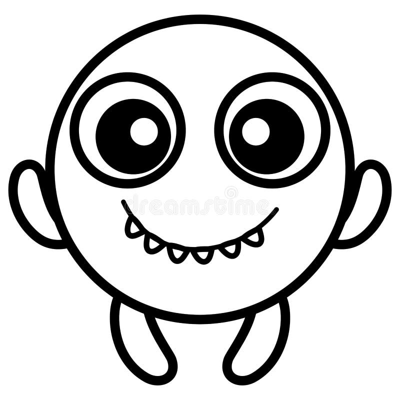 Emoticon Face with Crazy Teeth Stock Vector - Illustration of fantasy ...