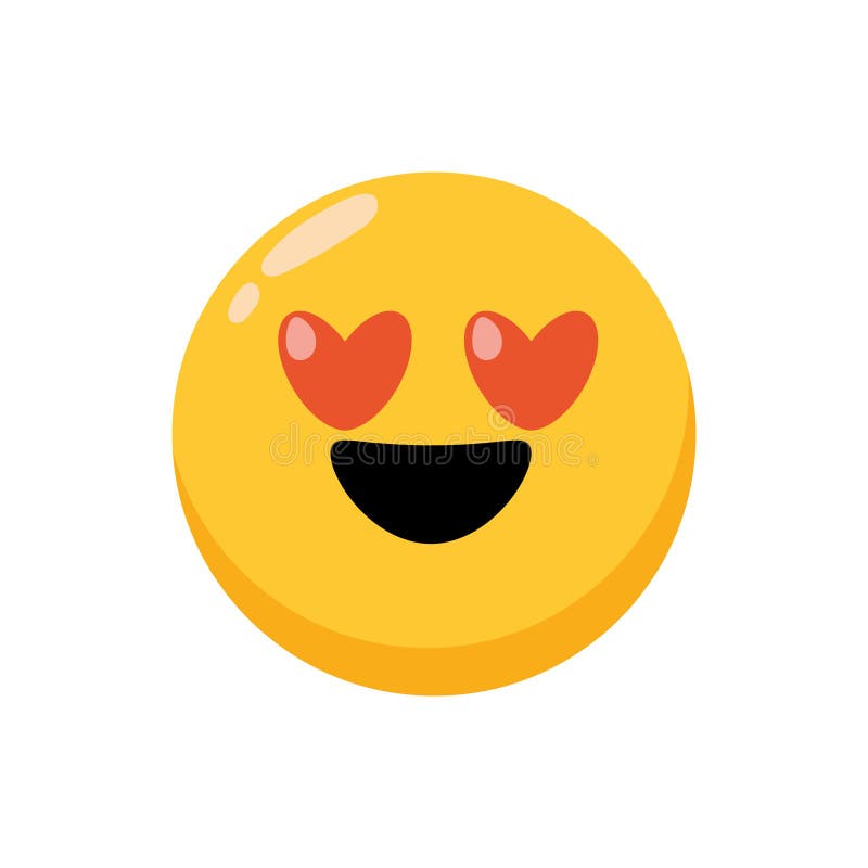 Emoticon face love kiss stock vector. Illustration of mood - 295006958