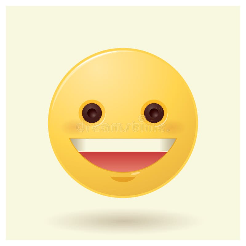 Laughing Emoticon. Vector Illustration Decorative Design Stock Vector ...