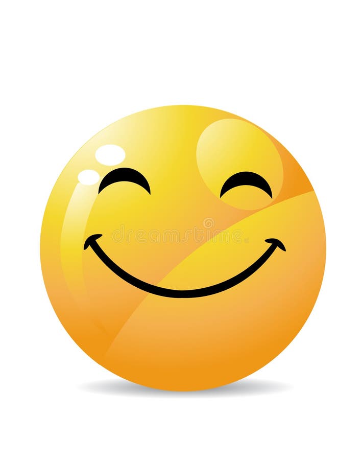 Smiley Felice Dell'emoticon Illustrazione Vettoriale - Illustrazione di ...