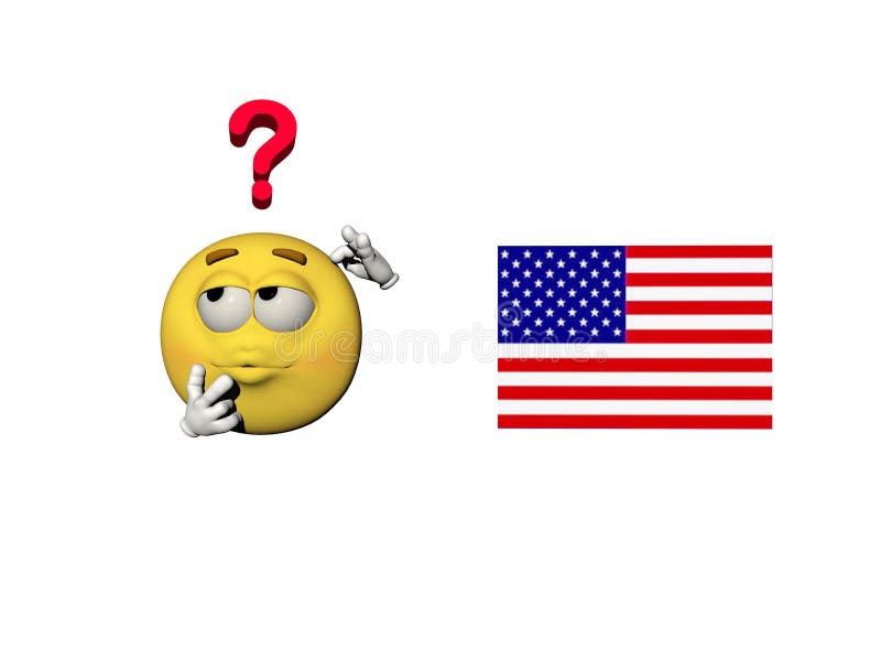 Emoticon Questioning Usa 3d Render Stock Illustrations – 2 Emoticon ...