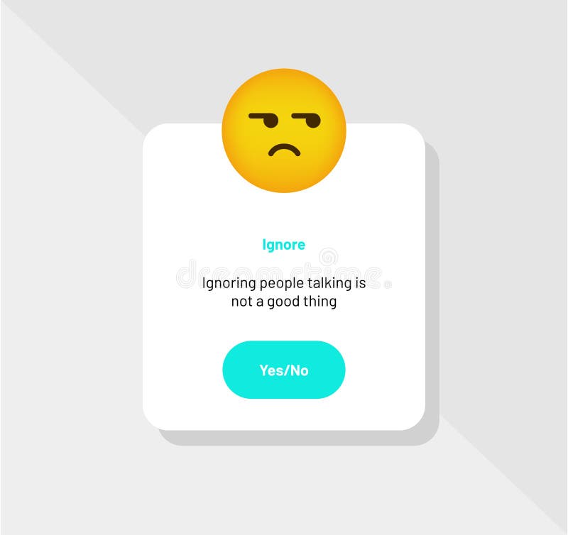 Ignore Emoji Stock Illustrations – 27 Ignore Emoji Stock Illustrations ...