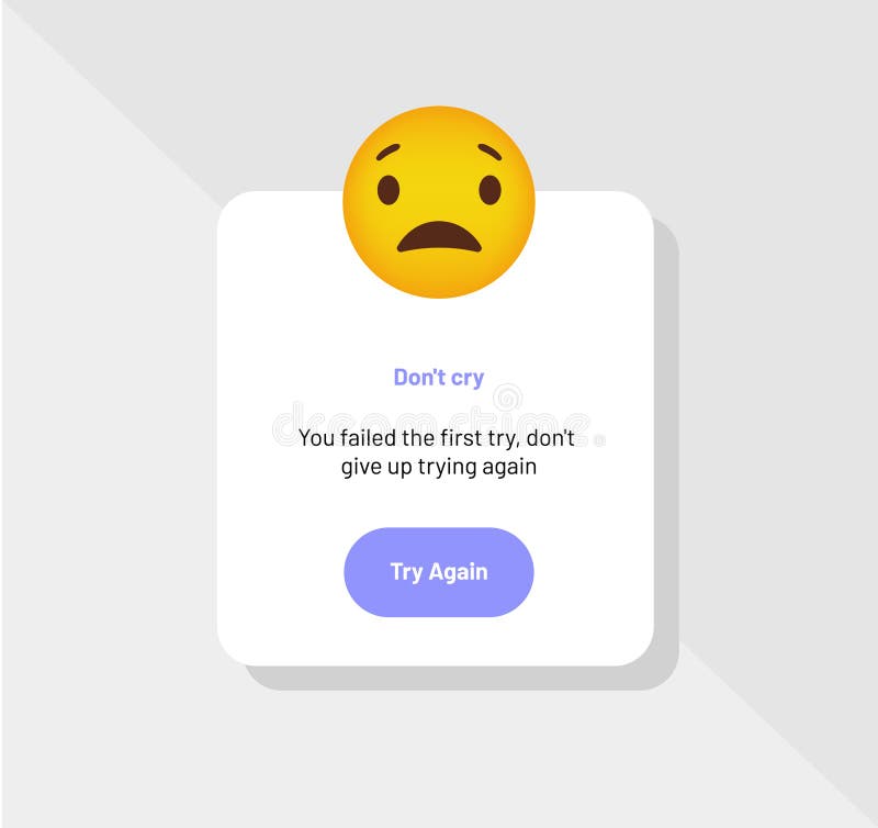 Emoticon Reaction, Sad Greeting Card - Vector Stock Vector ...