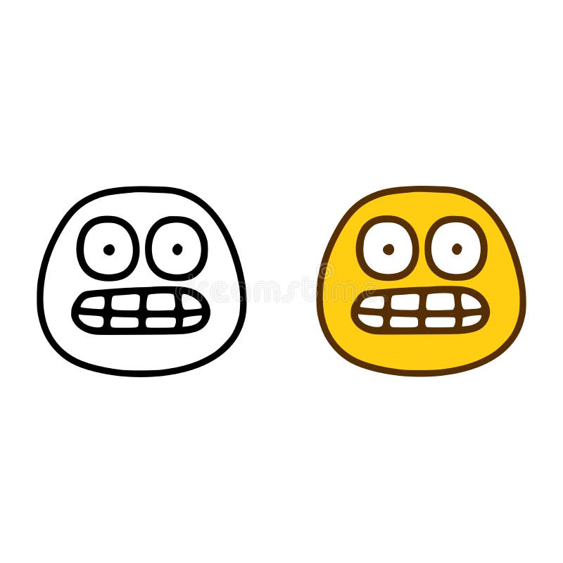 Emoticon Showing Teeth Emoticon Stock Illustration - Illustration of ...