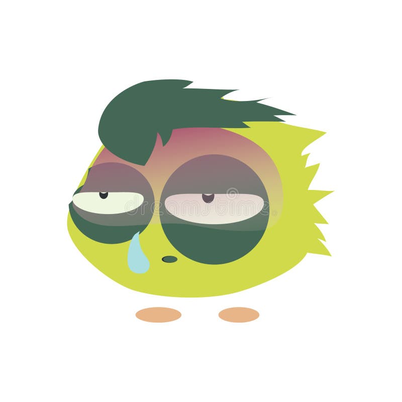 Emoticon Sick. Vector Illustration Decorative Design Stock Vector ...