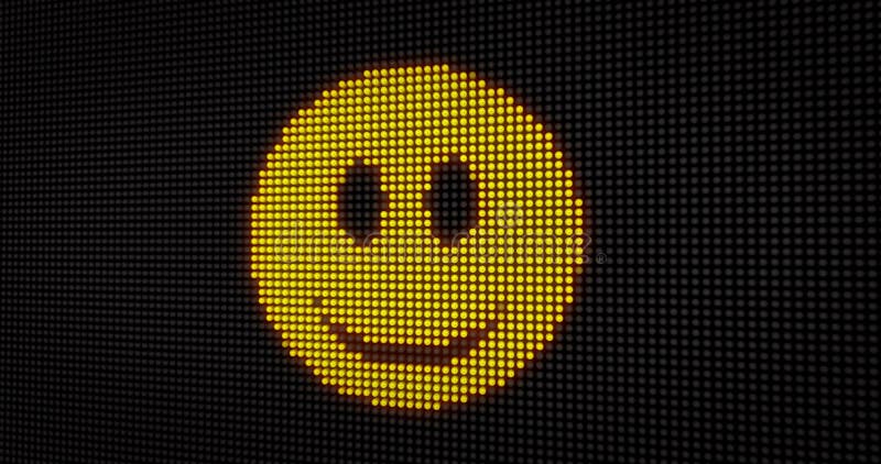 Emoticon smile LED stock video. Video of motion, expression - 120512907