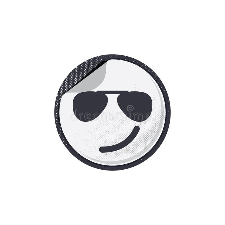 Emoticon with a Smirk. Vector Illustration Decorative Design Stock ...