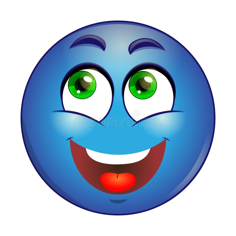 Emoticon Thinking. Isolated Vector Illustration on White Background ...