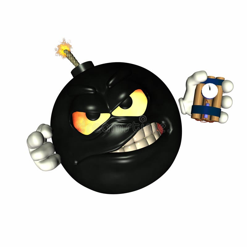 Emoticon Time Bomb 1 stock illustration. Illustration of graphic - 1838937