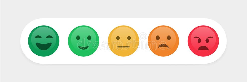 "Emoticon Vector Design - Elevate User Experience with Diverse Feedback ...