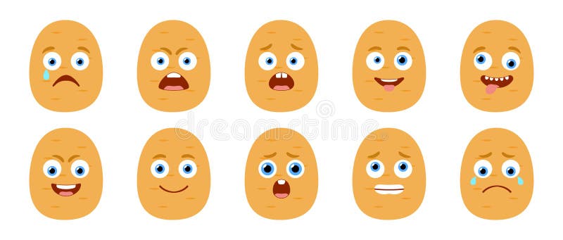 Emoticono De Papa Linda. Conjunto De Vector Aislado Ilustración del ...