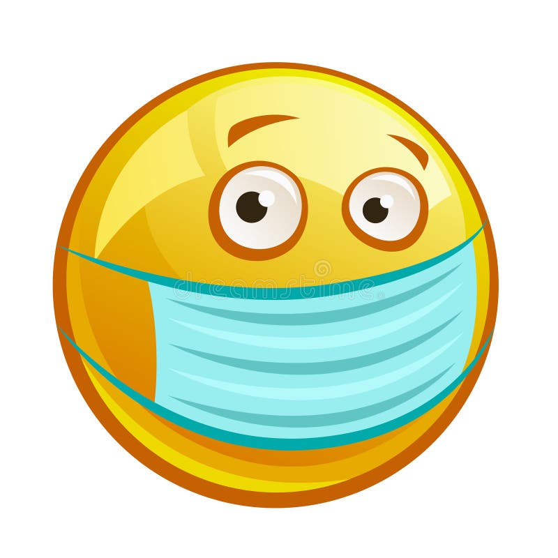 Emoticon enfermo ilustración del vector. Ilustración de paquete - 16666999