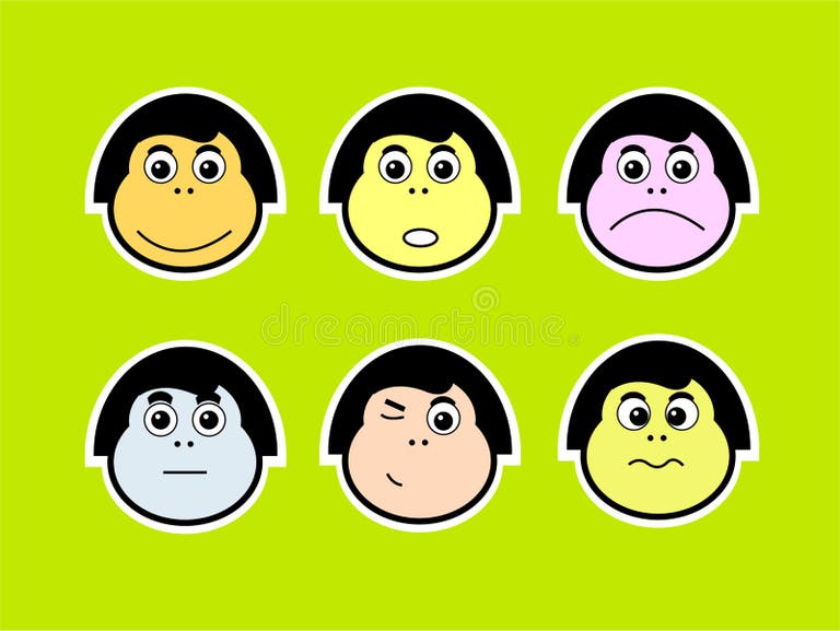 Various Smiling Happy Yellow Emoticons Stock Illustrations – 172 ...