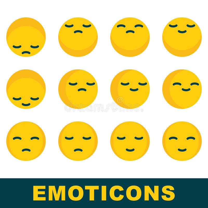 Emoticons emotion icons stock vector. Illustration of icon - 73337194