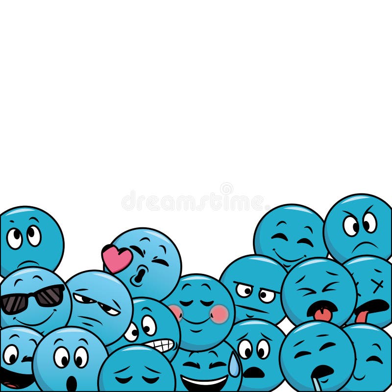 Emoticons frame concept stock vector. Illustration of emoji - 126270363