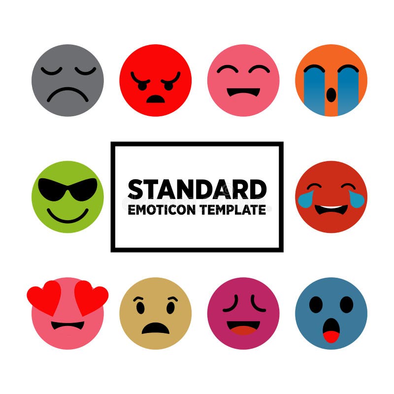 Emoticons Icon Logo Design Template Stock Vector - Illustration of love ...