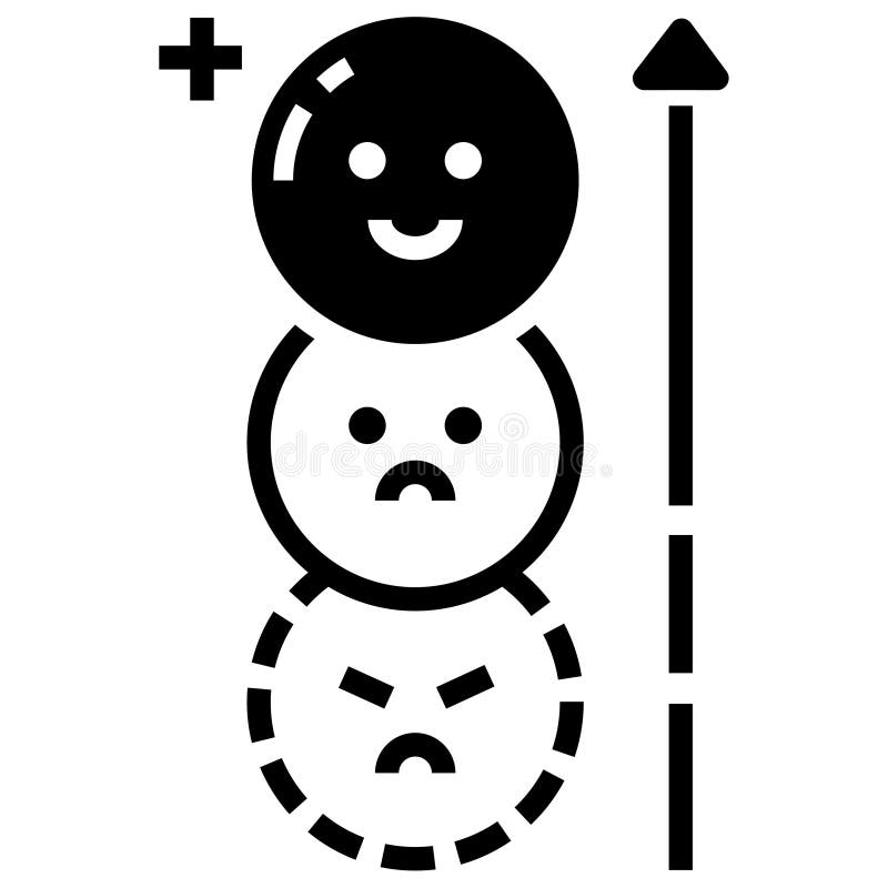 Emotion Control LineColor Illustration Stock Vector - Illustration of ...