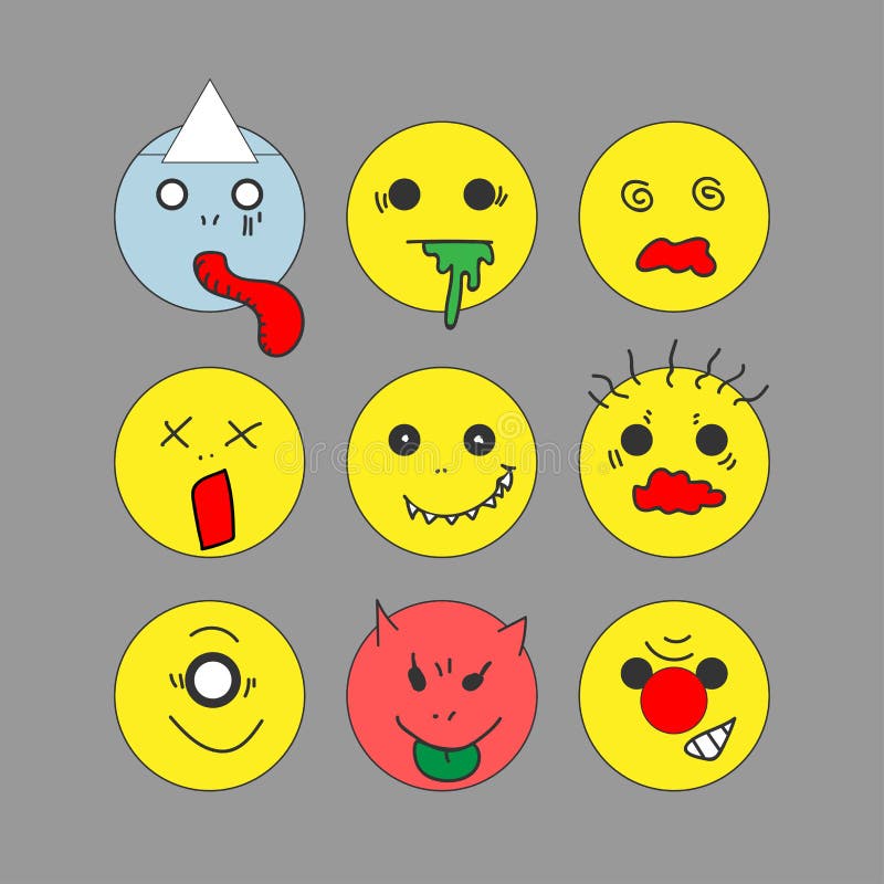 Emoticons vector art stock vector. Illustration of tired - 103661954