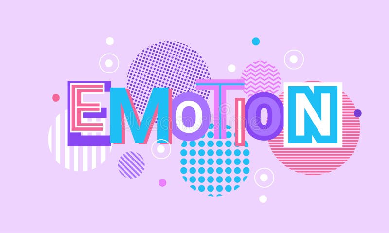 Emotion and Feelings Web Banner Abstract Creative Template Background ...