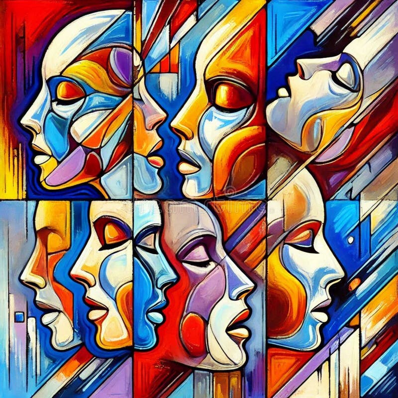 Emotion Fragments - Original Art Illustrations Stock Illustration ...