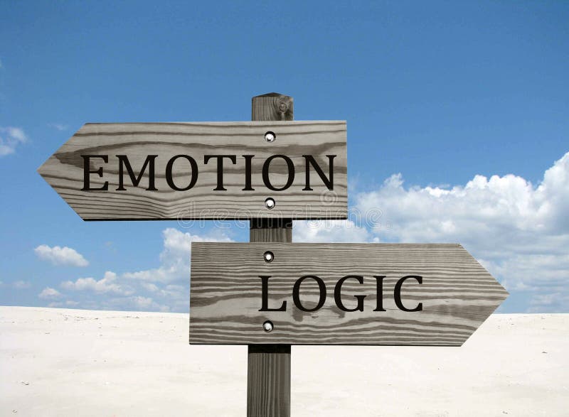 Emotion versus logic stock image. Image of reaction, affection - 55631815 Emotion versus logic stock image. Image of reaction, affection - 55631815
