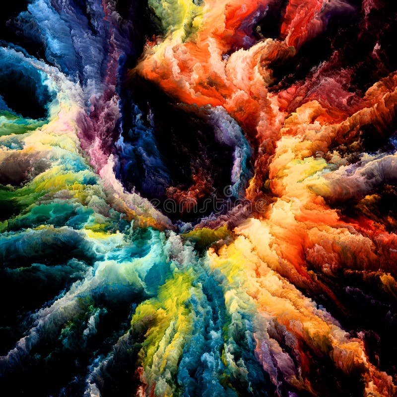 Emotion of Vibrant Colors stock illustration. Illustration of ...