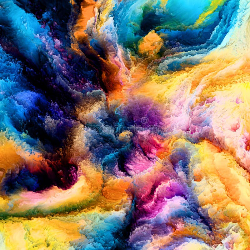 Emotion of Vibrant Colors stock illustration. Illustration of hues ...