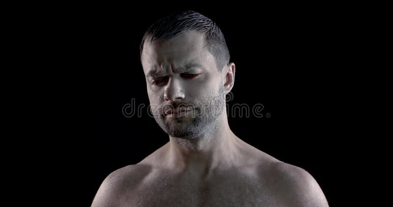 Actor Emotion Card. Collage of Young Adult Woman with Various ...