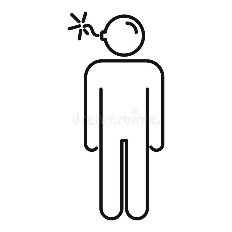 Manic Bipolar Disorder Icon, Simple Style Stock Vector - Illustration ...